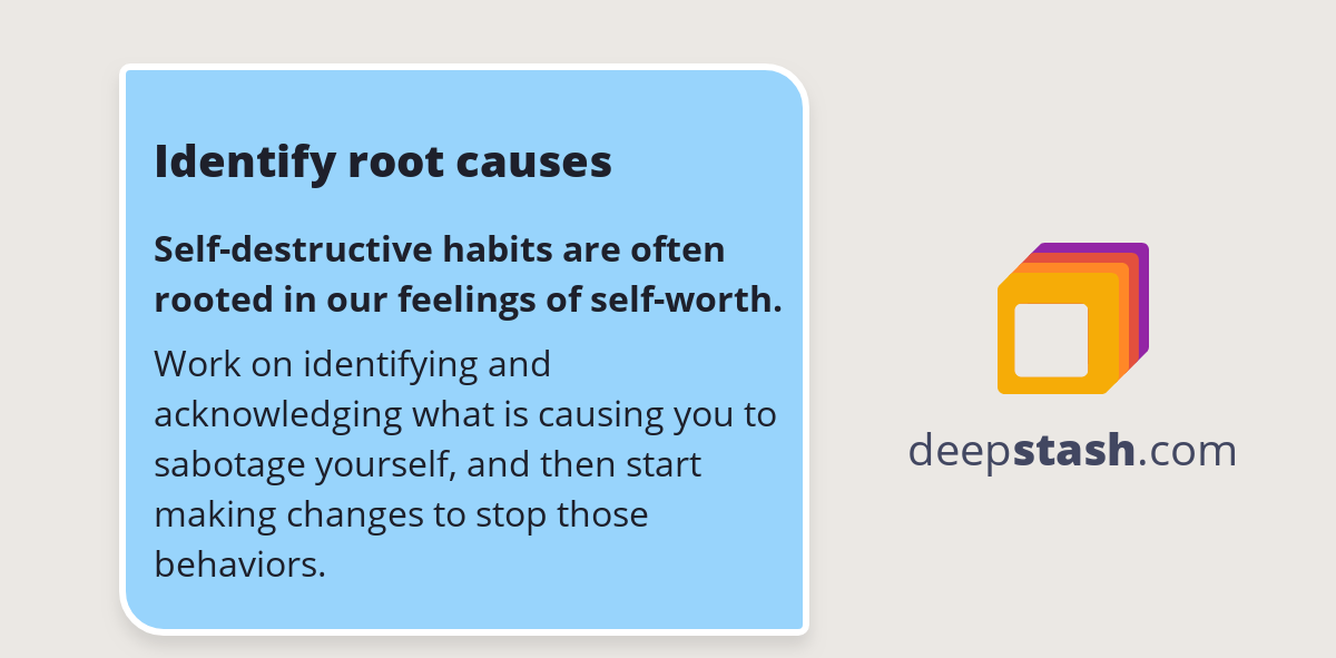 Identify root causes - Deepstash