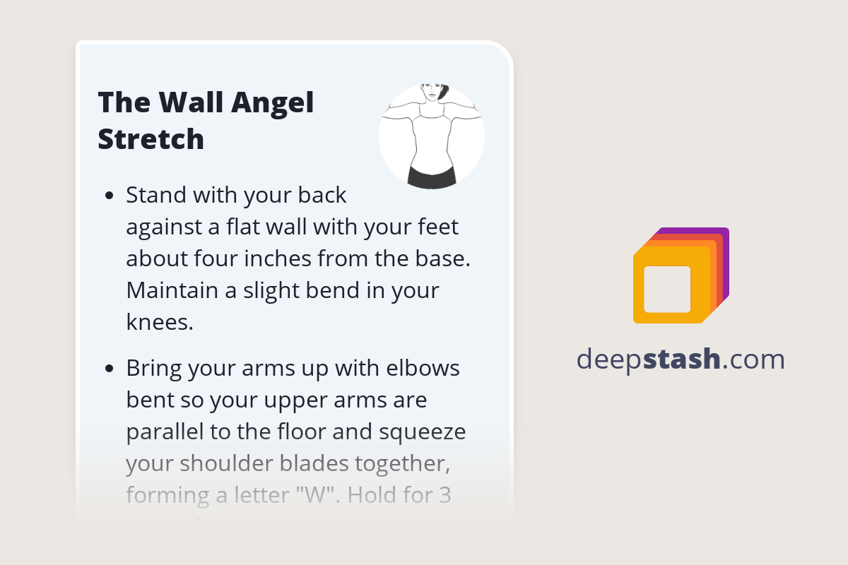 The Wall Angel Stretch - Deepstash