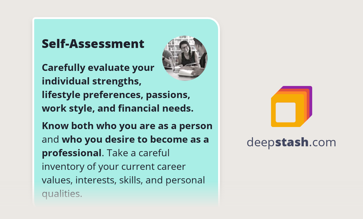 Self-Assessment - Deepstash