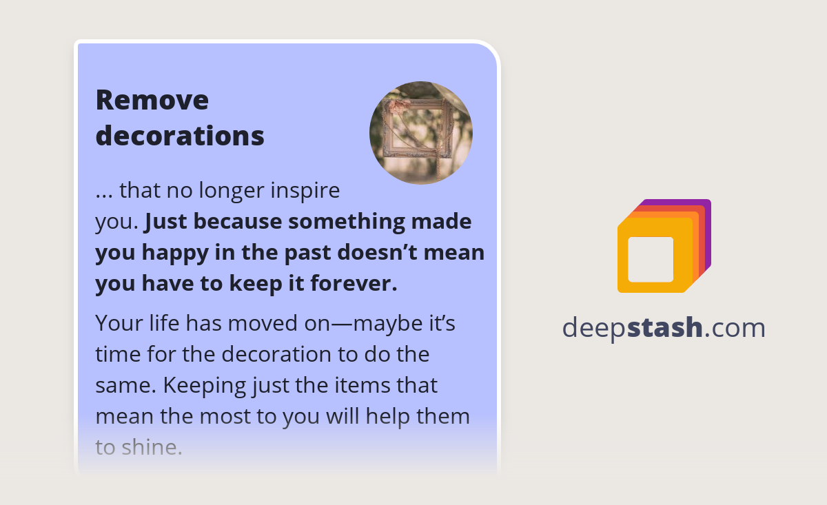 Remove decorations - Deepstash