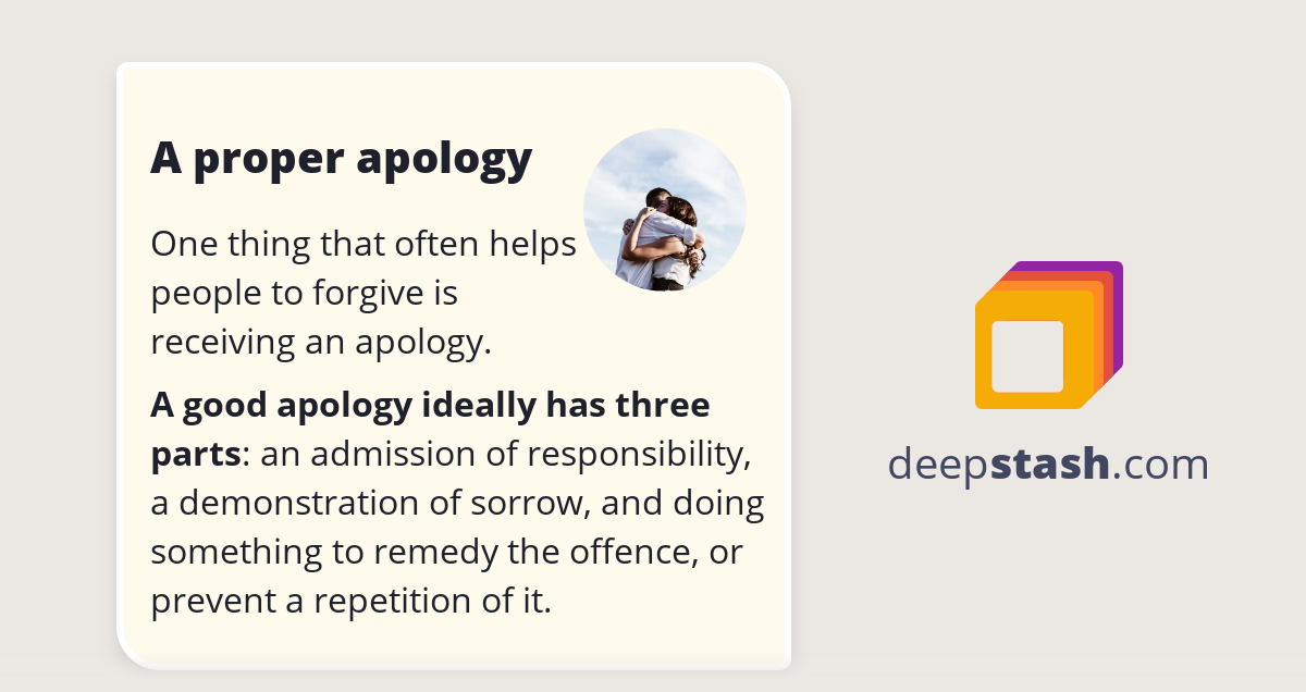 Apologies Meaning