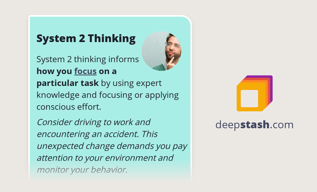 System 2 Thinking - Deepstash