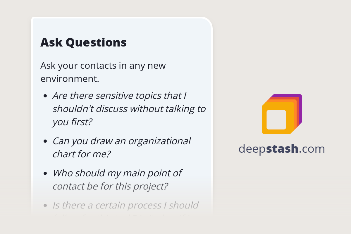 Ask Questions - Deepstash