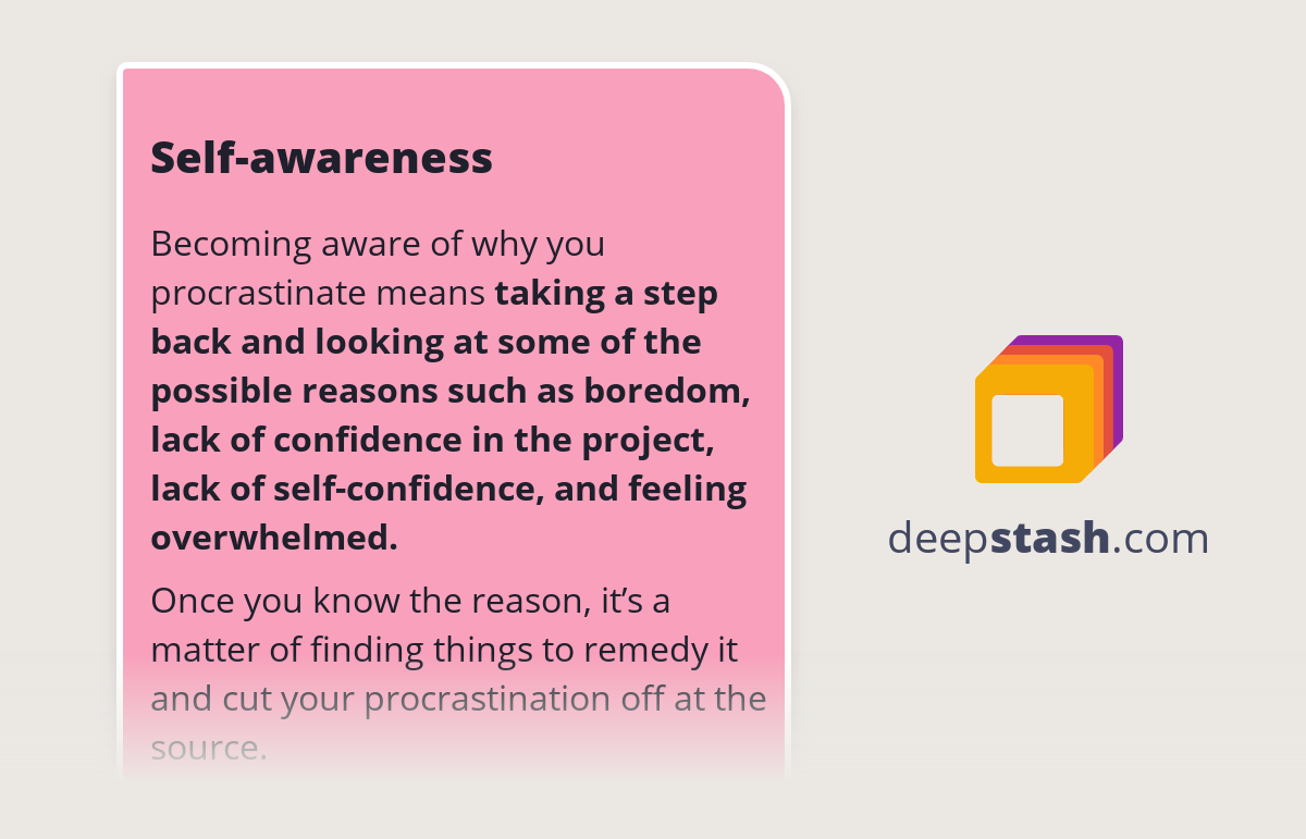 Self-awareness - Deepstash