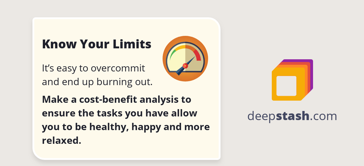 Know Your Limits - Deepstash