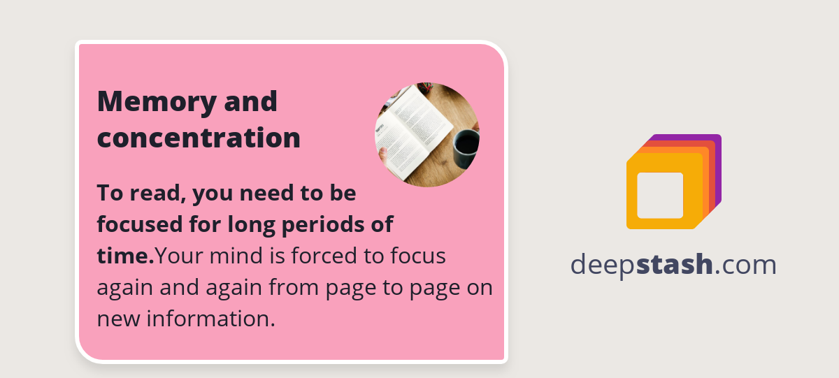 Memory and concentration - Deepstash
