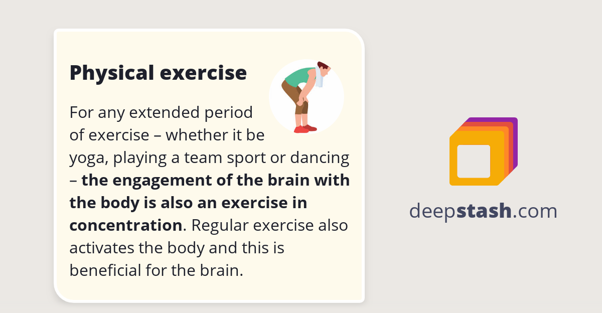 Physical exercise - Deepstash
