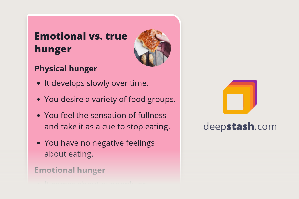 Emotional Vs True Hunger Deepstash