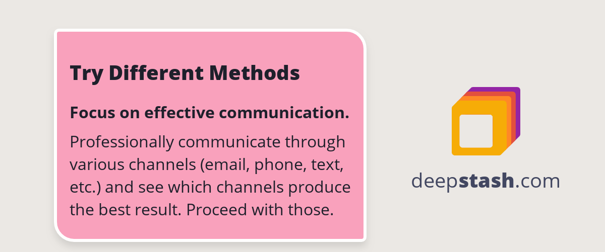 Try Different Methods - Deepstash