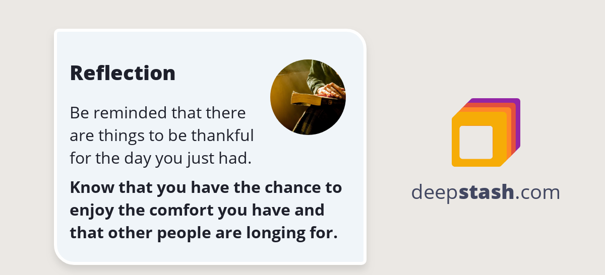 Reflection - Deepstash