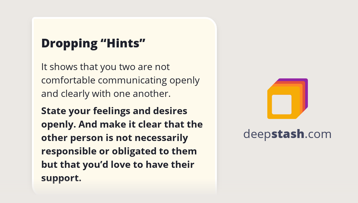 Dropping “Hints” - Deepstash
