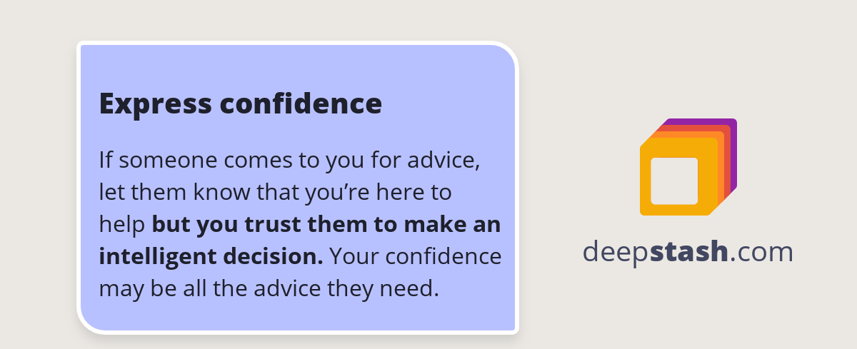 Express confidence - Deepstash