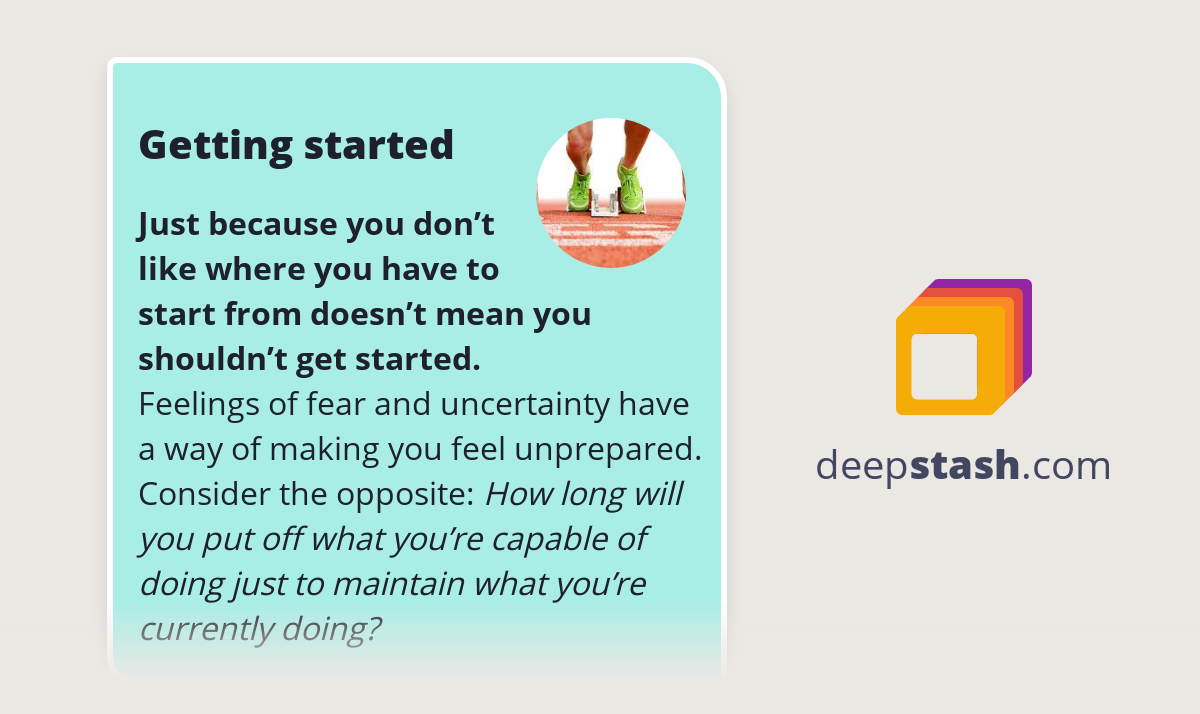 Getting started - Deepstash