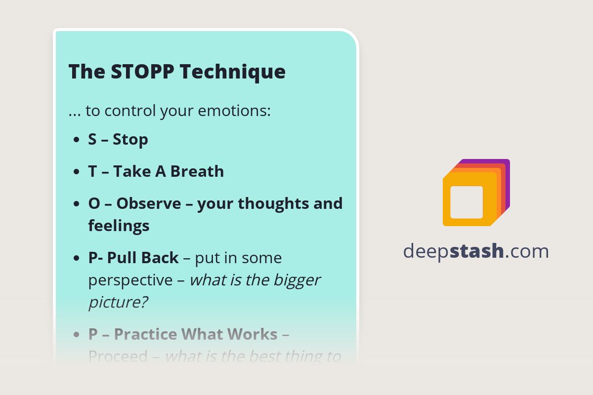 The STOPP Technique - Deepstash