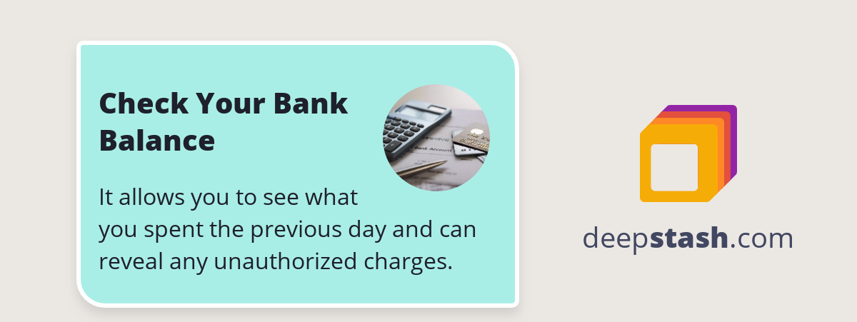 Check Your Bank Balance - Deepstash