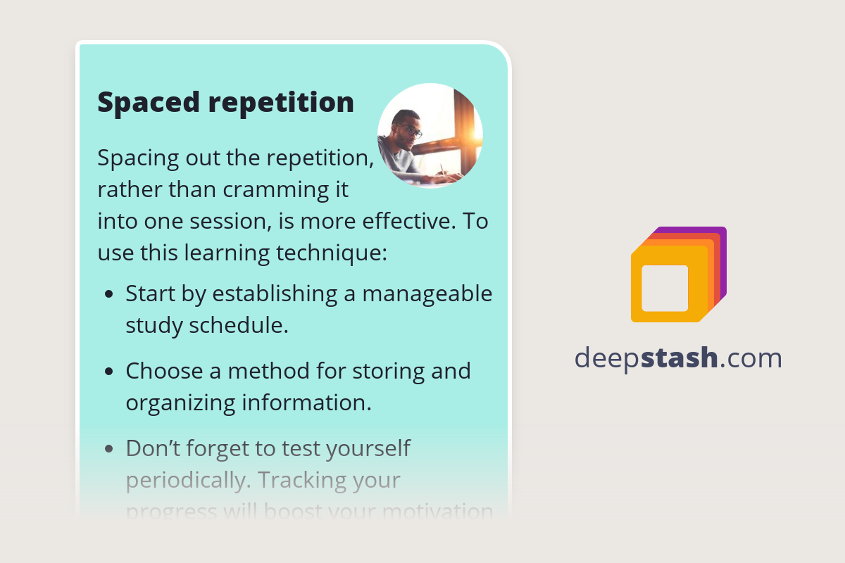 Spaced repetition - Deepstash