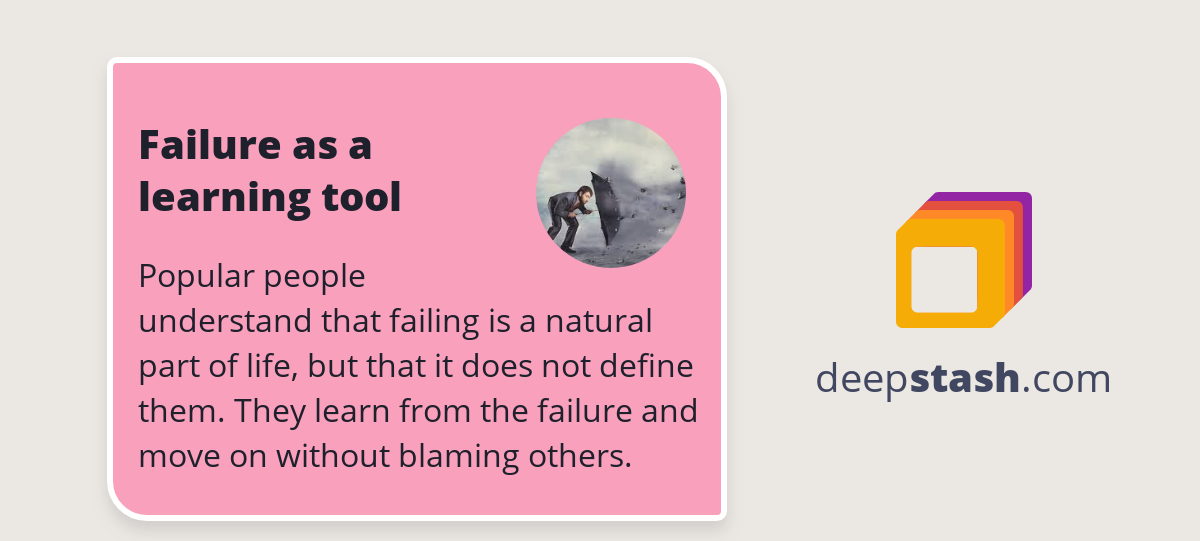 Failure as a learning tool - Deepstash
