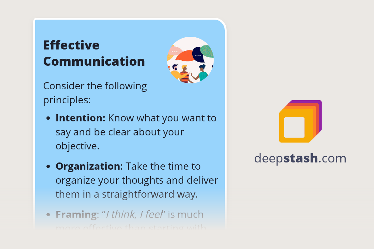 Effective Communication - Deepstash
