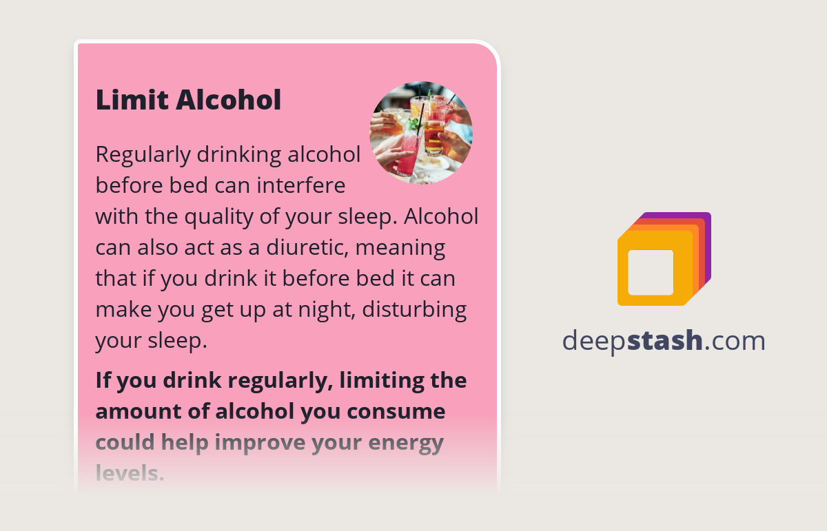 Limit Alcohol - Deepstash