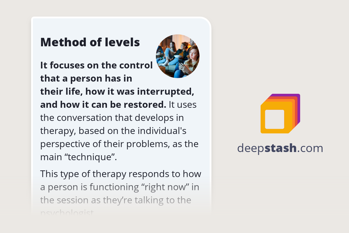 Method of levels - Deepstash