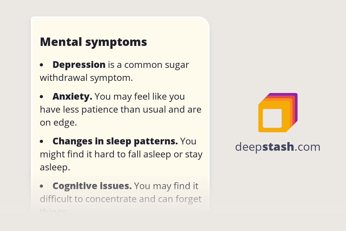 Mental symptoms - Deepstash