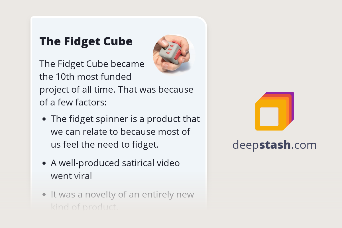 The Fidget Cube - Deepstash