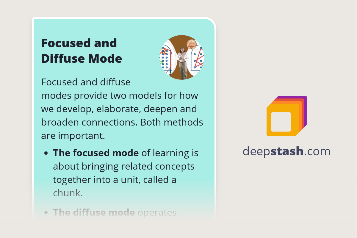 Focused and Diffuse Mode - Deepstash