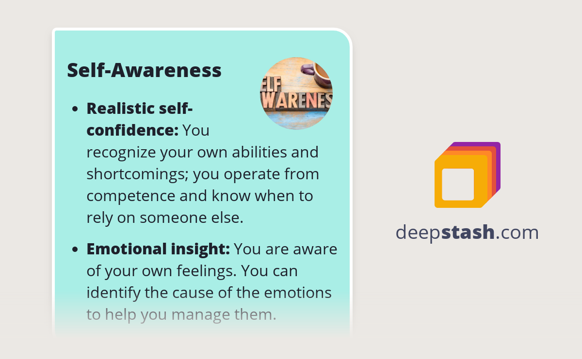 Self-Awareness - Deepstash