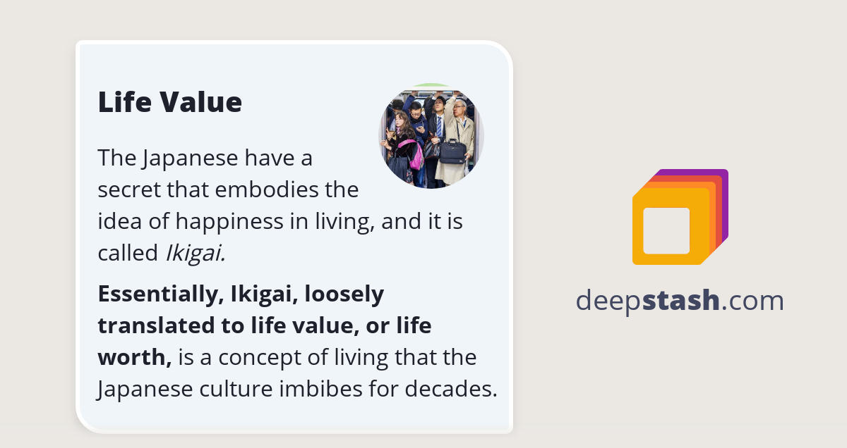 Life Value - Deepstash