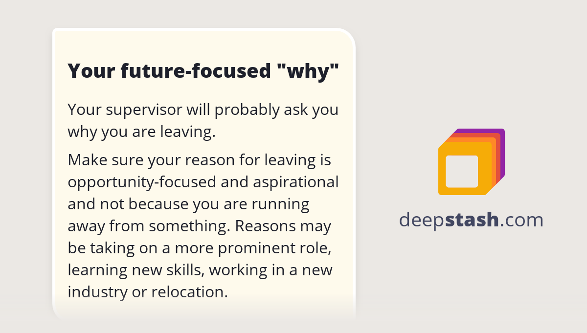 Your future-focused "why" - Deepstash