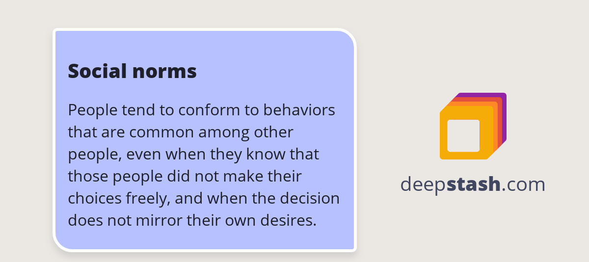 Social norms - Deepstash