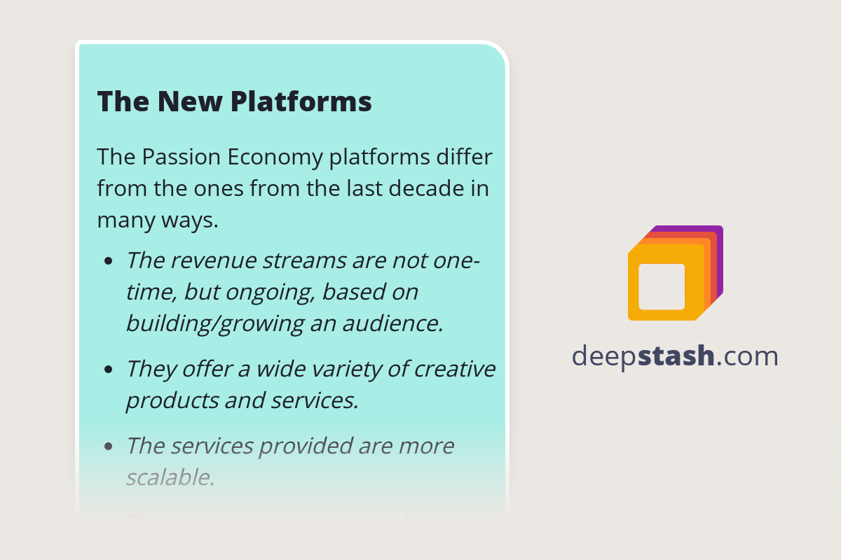 The New Platforms - Deepstash