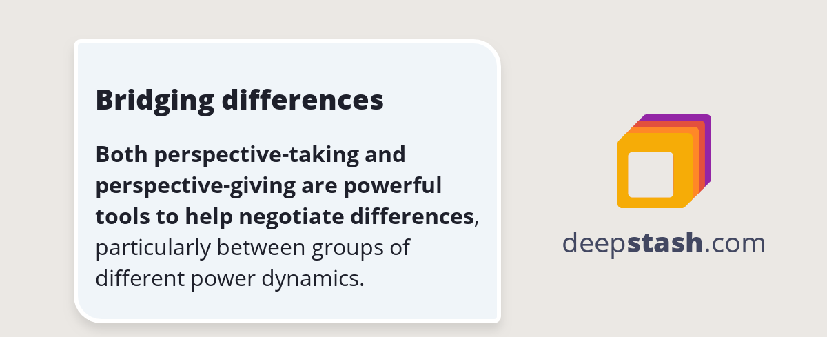 Bridging differences - Deepstash