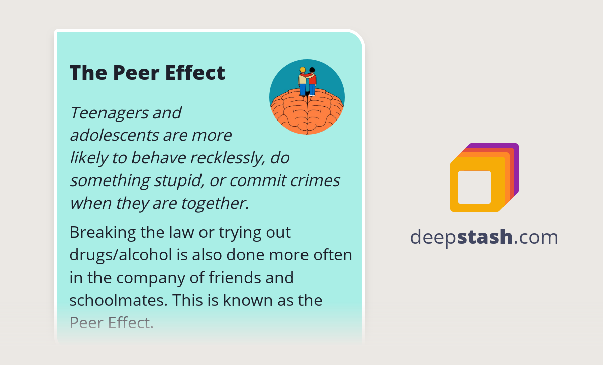 The Peer Effect - Deepstash
