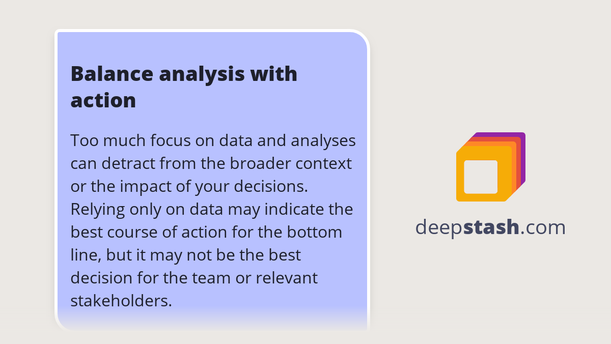 Balance analysis with action - Deepstash