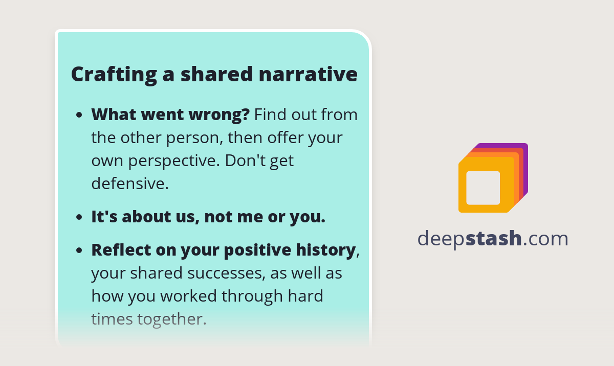 Crafting a shared narrative - Deepstash