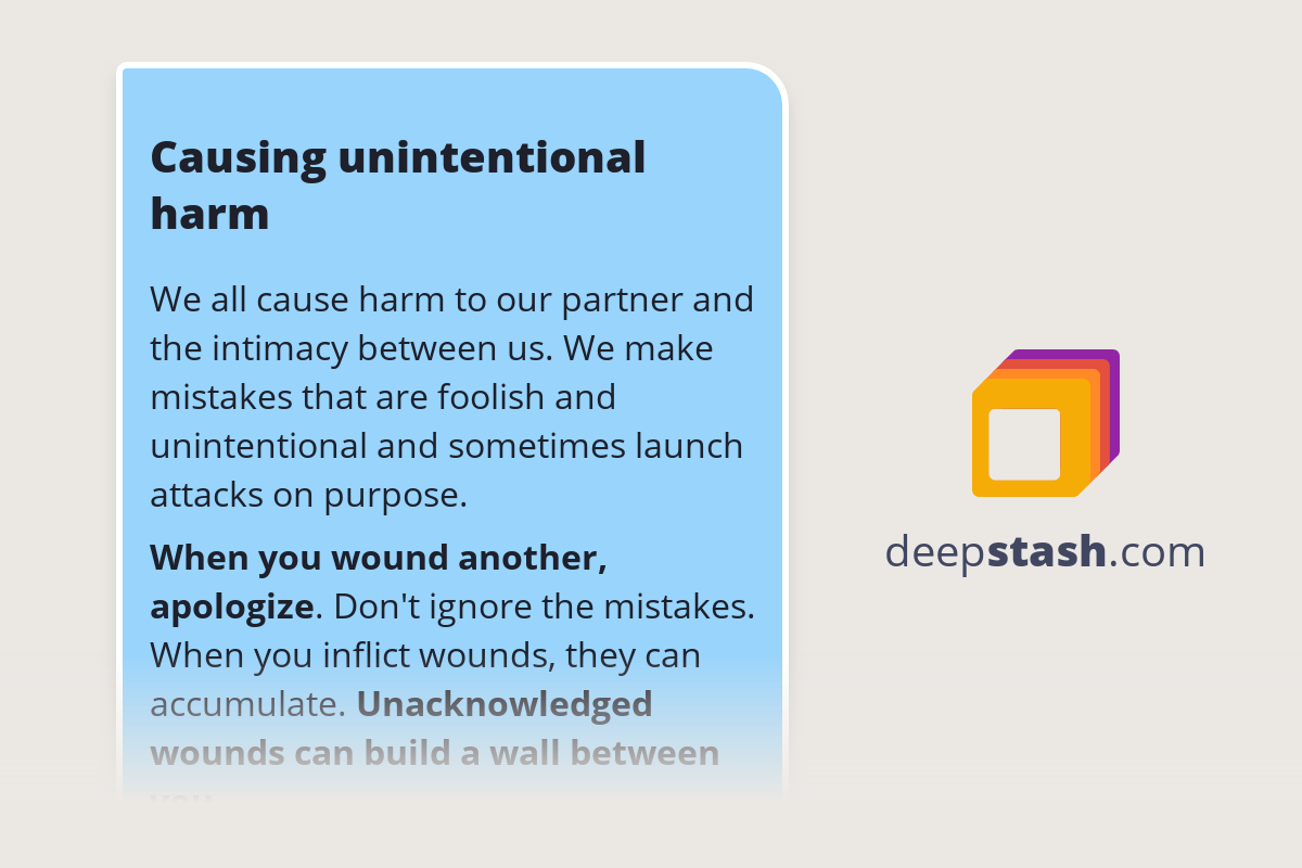 Causing unintentional harm - Deepstash