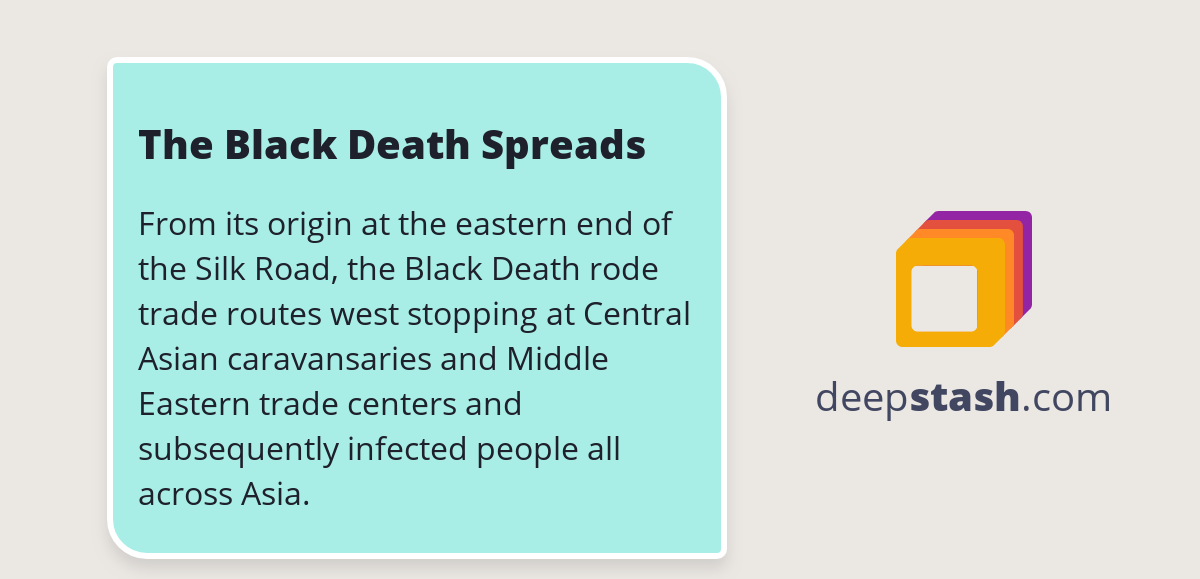 The Black Death Spreads - Deepstash