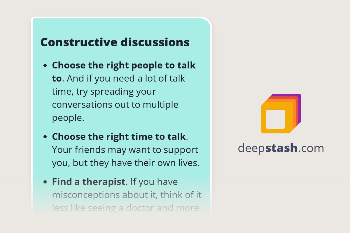 Constructive discussions - Deepstash