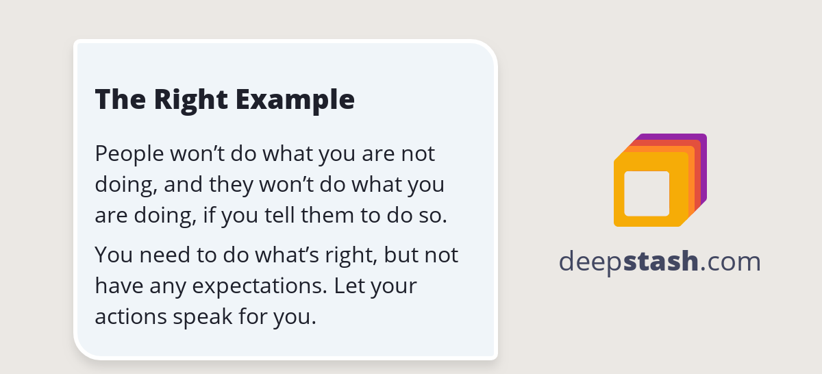 The Right Example - Deepstash