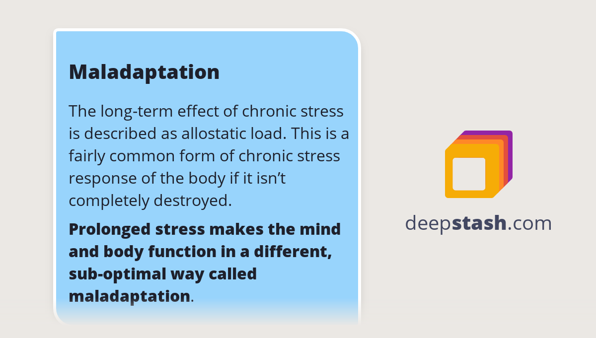 Maladaptation - Deepstash