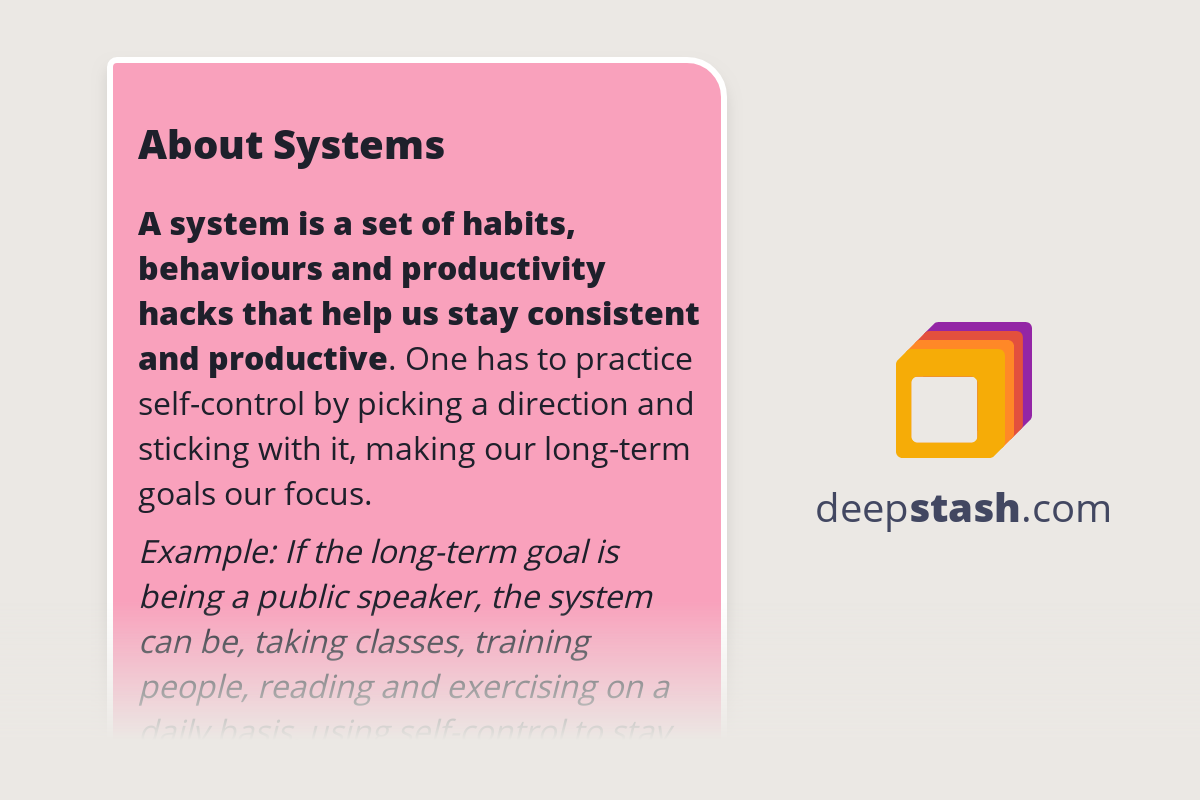 About Systems - Deepstash