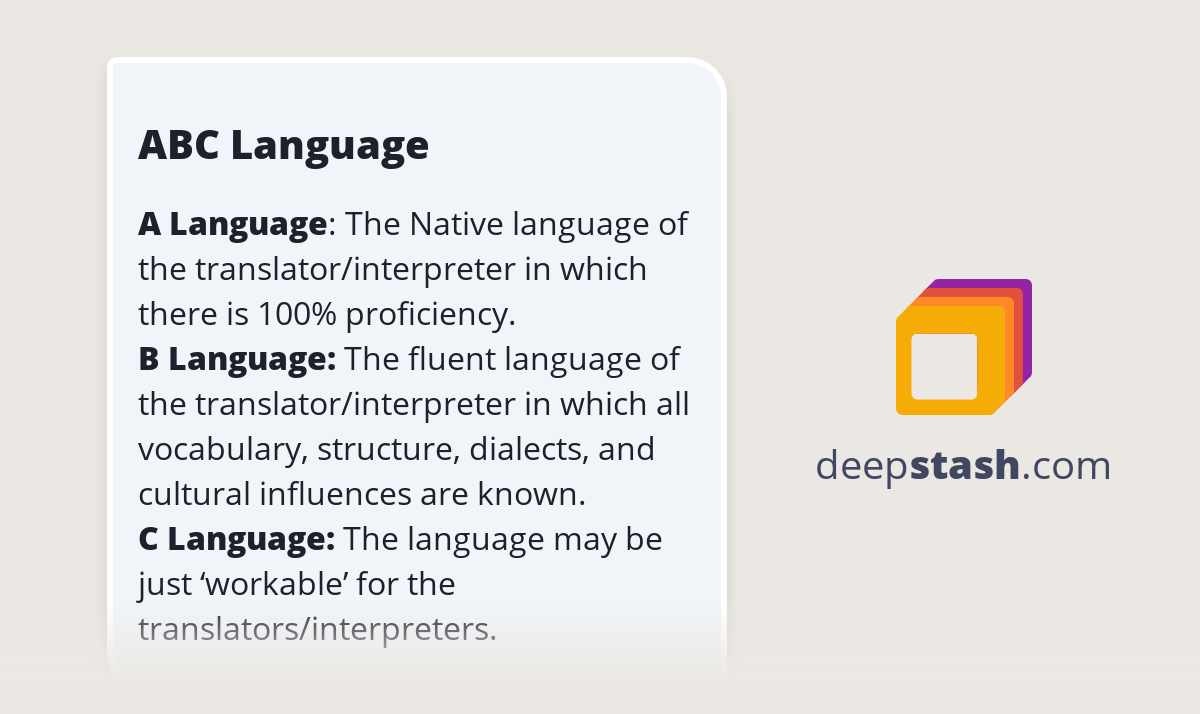 ABC Language - Deepstash
