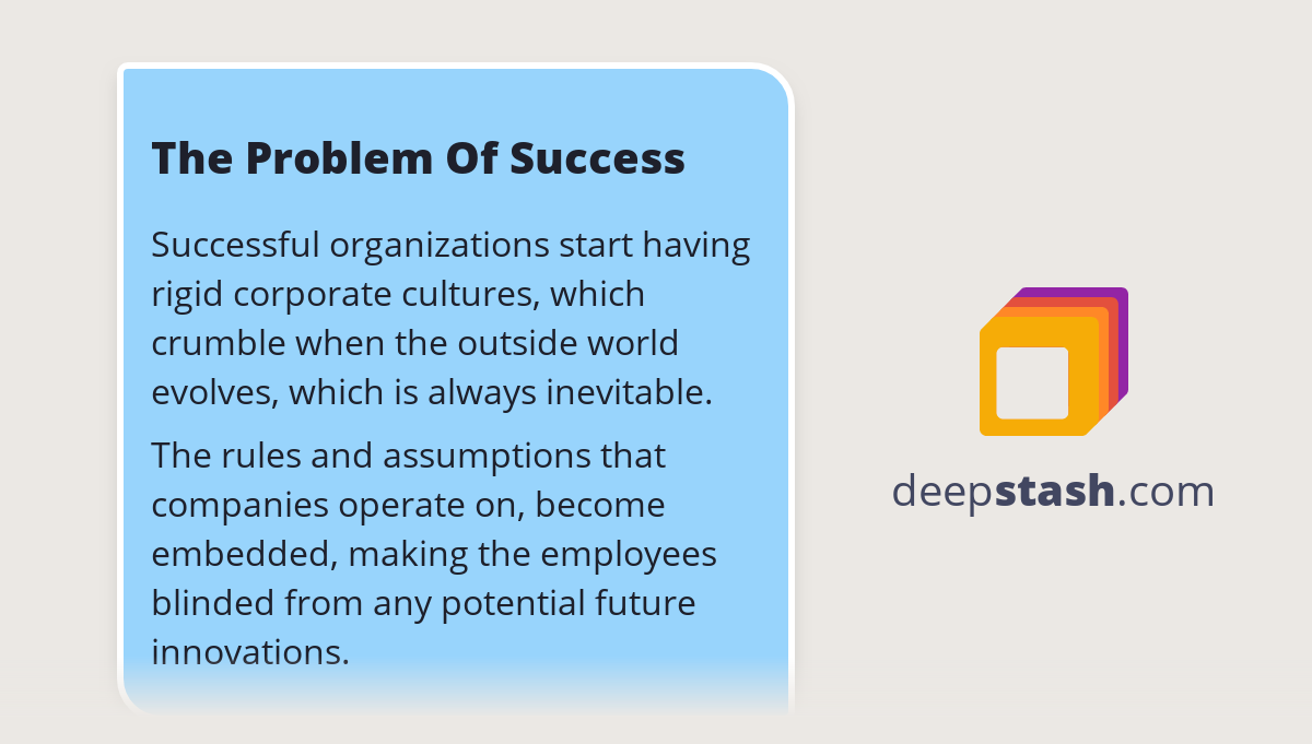 The Problem Of Success - Deepstash