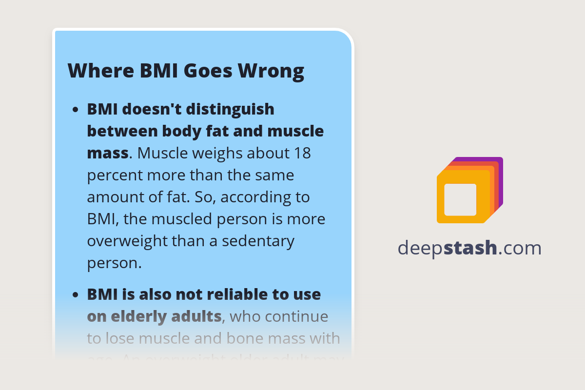 Where BMI Goes Wrong - Deepstash