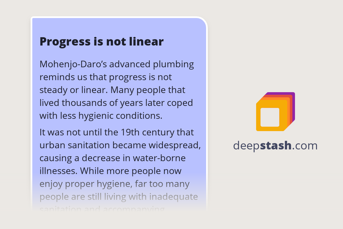Progress is not linear - Deepstash
