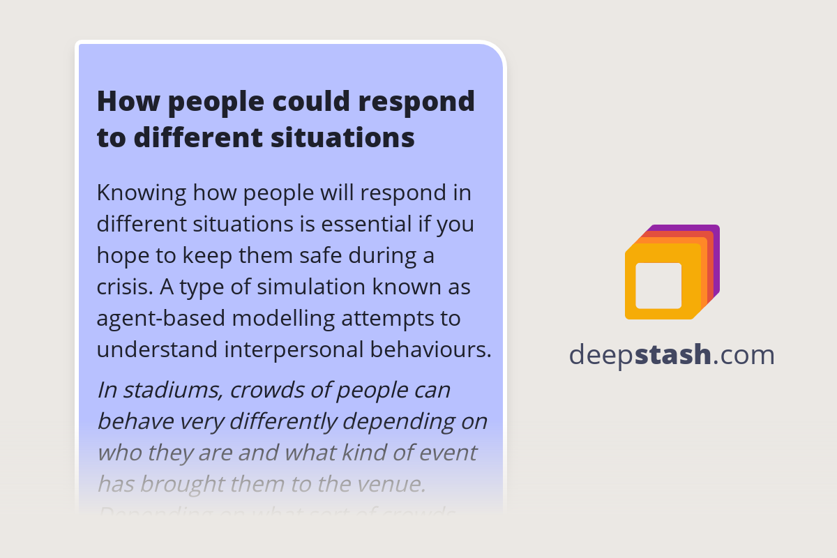 How people could respond to different situations - Deepstash