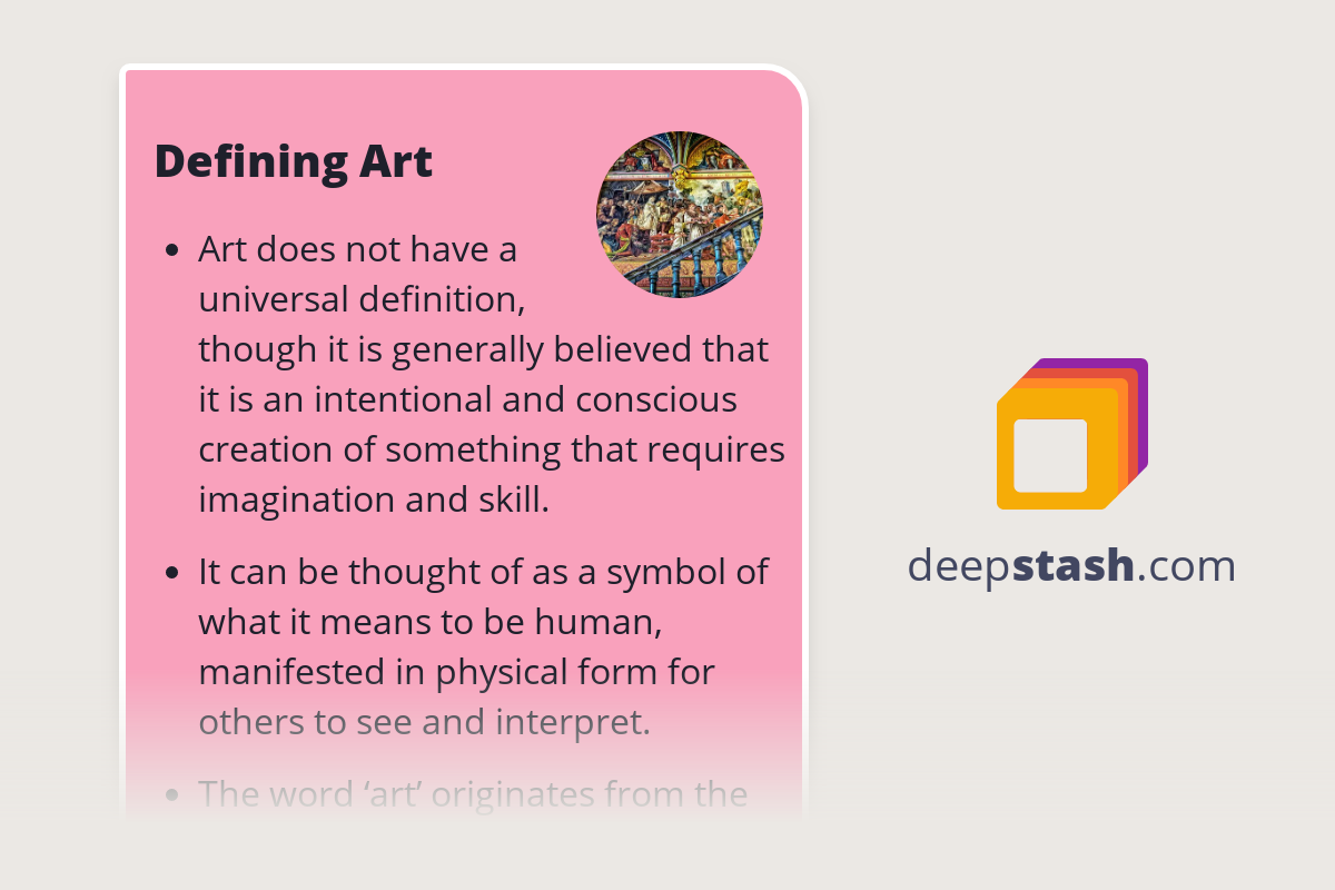 Defining Art - Deepstash