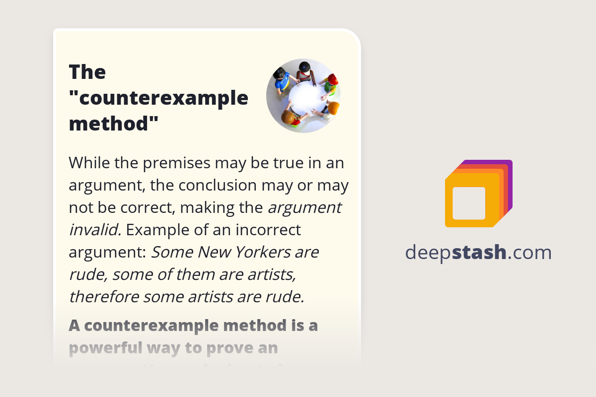 The counterexample Method Deepstash The counterexample Method Deepstash