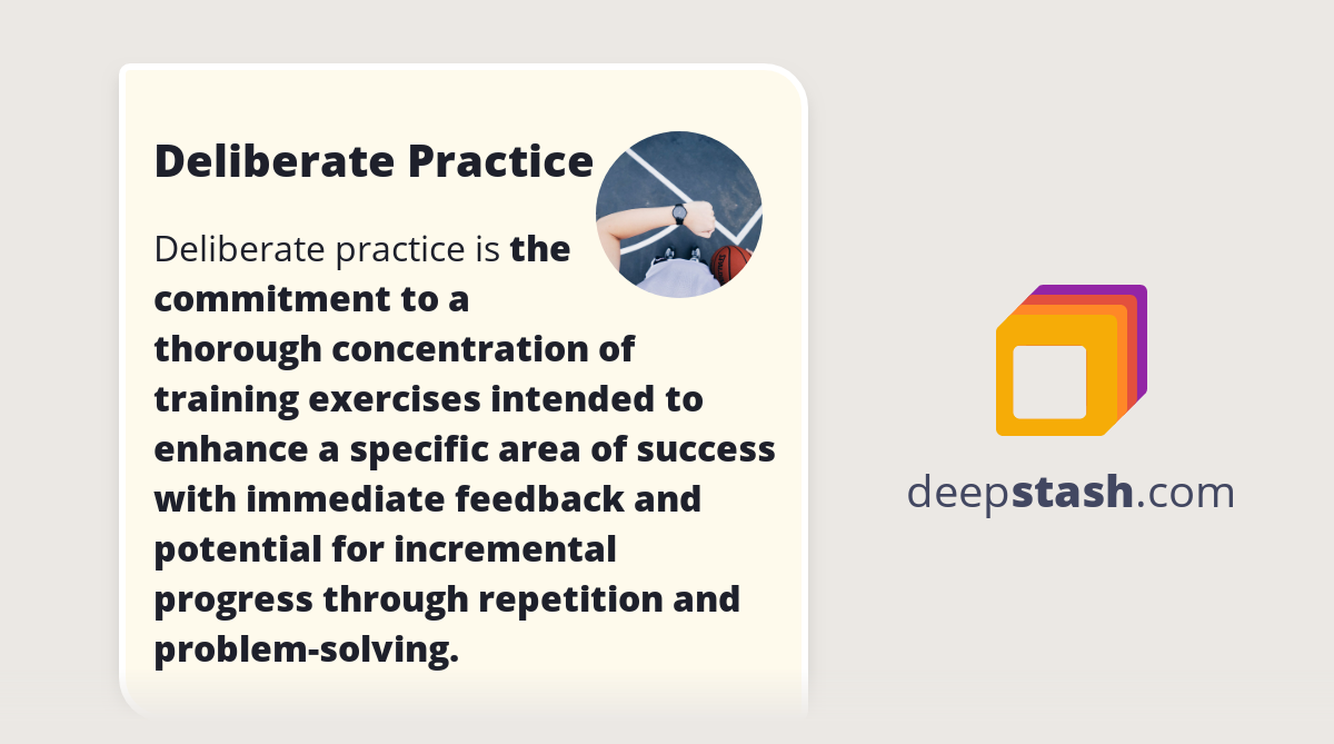 Deliberate Practice - Deepstash